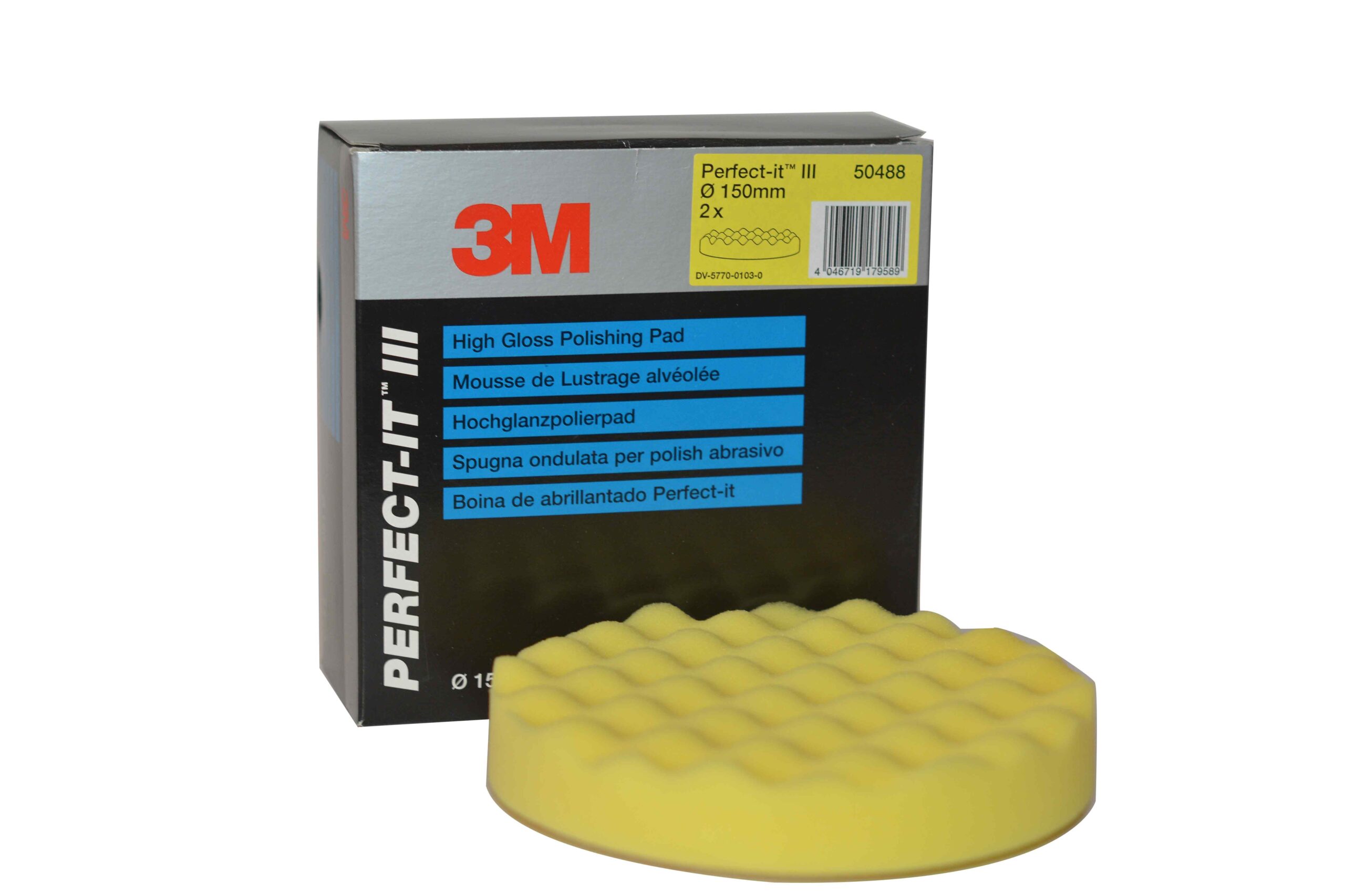 3M Polishing Foam Pad Yellow 150mm 50488 - Colors